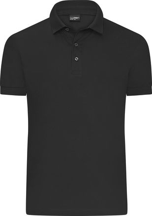 James & Nicholson Regular-Fit Herren Polohemd in Premiumqualit&auml;t - Hochwertiges Polo in Single-Jersey Qualit&auml;t und mit Regular-Fit | Farbe: black | Gr&ouml;sse: 3XL