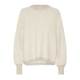 Kaffe Pull en Tricot Gris Plume - Femme - Pulls - Gris - Taille: 44 FR