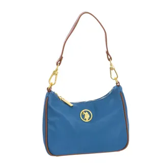 U.S.Polo Association Synthetische Baguette Schultertasche - - Bags - Damen - Blau - ONE SIZE