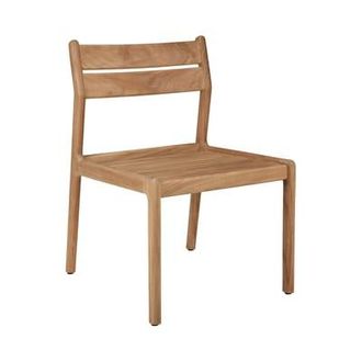 Ethnicraft Chaise Jack - Bois naturel - Teck massif - Designer Jacques Deneef