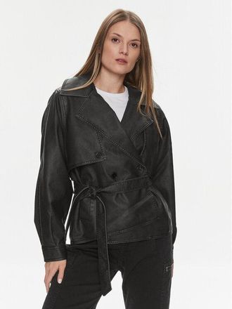 Noisy May Jacke aus Kunstleder Romy 27028692 Schwarz Regular Fit