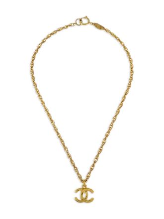 Chanel collier à logo CC (années 1990-2000) - Or