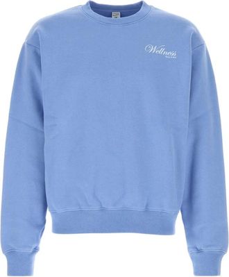 Sporty & Rich Homme, Sweatshirts et sweats &agrave; capuche, Bleu, Taille: XS Cotton SweaT-shirt