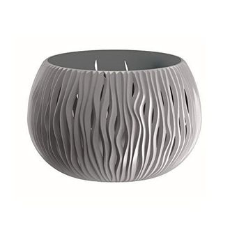 Prosperplast BOWL SANDY Kunststoffsch&uuml;ssel MIT Beh&auml;lter in der Farbe Steingrau, 16,1 (H) x 23,8 (B) x 23,8 (T) cm