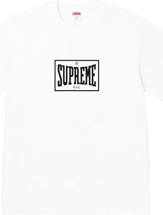 SUPREME t-shirt à logo - Blanc