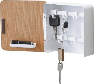 Yamazaki Tableware Yamazaki RIN Magnetische Schl&uuml;sselbox, wei&szlig;, Einheitsgr&ouml;&szlig;e, 4802