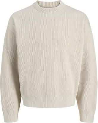 Jack & Jones Jcounion Knit Crew Neck Sn, Rainy Day, M Homme
