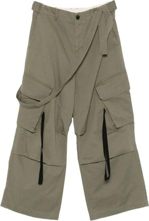 Isabel Benenato Isabel Benenato, Homme, Pantalons, Vert, Taille: L Pantalon Cargo Ceintur&eacute;