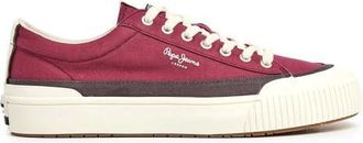 Pepe Jeans London Ben Band M, Baskets Homme, Rouge (Ruby Wine Red), 11