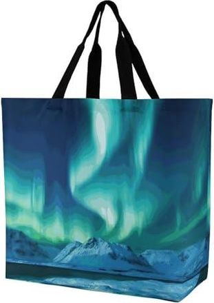 Generic Aurore Bor&eacute;ale Sac &Agrave; Bandouli&egrave;re L&eacute;ger Sacs De Courses Grand Sac Fourre-Tout Pour Universit&eacute; Plage Gym