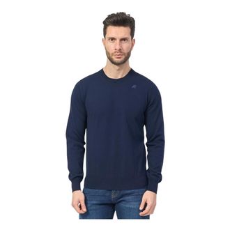 K-Way Homme, Pulls, Bleu, Taille: 2XL Pull col rond bleu