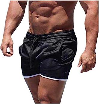 Generic Short de surv&ecirc;tement pour homme, taille &eacute;lastique, respirant, l&eacute;ger, respirant, short dentra&icirc;nement de sport avec cordon de serrage et poches pour le 