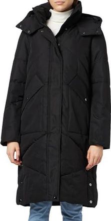 Vero Moda Bestseller A/S Vmlouise Zigzag Long Coat Noos Manteau, Noir, M Femme
