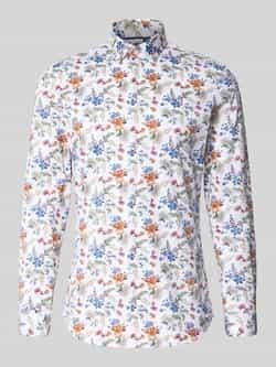 Jake*s Super Slim Fit Business-Hemd mit Kentkragen