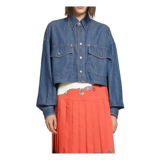 Versace Damen, Jacken, Blau, SGr&ouml;&szlig;e