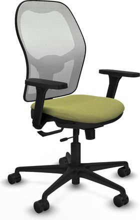 Piqueras y Crespo Schreibtischstuhl, Minzgr&uuml;n, mit 3D-Armlehnen, h&ouml;henverstellbare Lendenwirbelst&uuml;tze, ausgestattet mit Syncro/Traslack und injiziertem Schaumstoff, Wei