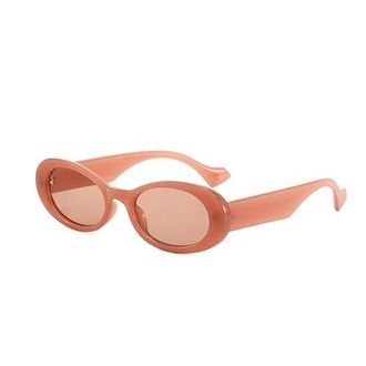 Generic Lunettes de soleil ovales tendance 2025 pour hommes et pour femmes, lunettes de soleil décoratives pour la plage en plein air (couleur : C, taille : m