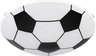 Globo Lighting Smart Home Kinder Decken Lampe DIMMBAR Fußball Glas Leuchte Alexa Google im Set inkl. RGB LED Leuchtmittel