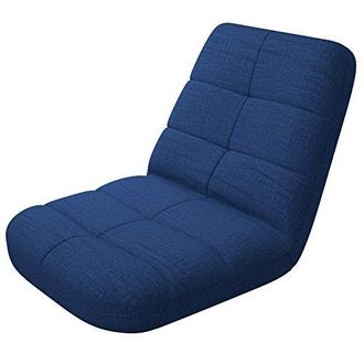 bonVIVO Easy Lounge Coussin De Sol avec Dossier, Fauteuil De Sol Rembourré Et Réglable, Chaise De Méditation Pliable pour Maison Et Bureau, Siège De Sol avec 