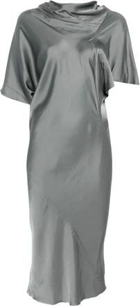 Rick Owens Femme, Robes, Gris, Taille: 36 FR Draped Cowl Neck Dress