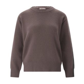 Herno Femme, Pulls, Brun, Taille: 42 FR Maille col rond