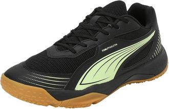 Puma Unisex Adults SOLARFLASH III Indoor Court Shoe, PUMA Black-Fizzy Apple, 42.5 EU