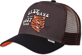Djinns Lazy Tiger - Casquette en maille pour camionneur, charcoal, taille unique