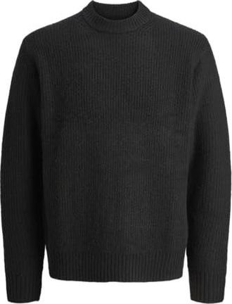 Jack & Jones Joryork Ollie Knit Crew Neck, Noir, M Homme