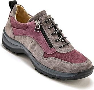 Pediconfort Chaussures de randonnée lacés et zippés - Femme - Taille : 42 - Couleur : Gris