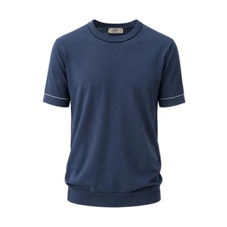Ferrante Rundhals-T-Shirt - - Tops - Herren - Blau - L