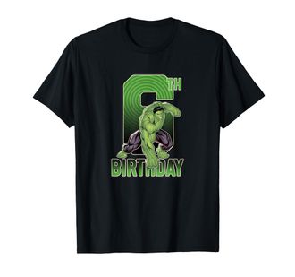 MARVEL The Hulk Happy 6th Birthday T-Shirt