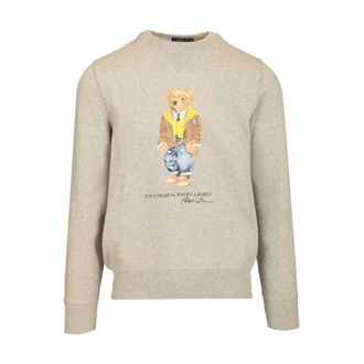 Polo Ralph Lauren Bear Fleece Sweatshirt - - Sweatshirts & Hoodies - Herren - Grau - XL