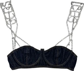 GCDS Gcds, Femme, Tops, Noir, Taille: 38 FR Hauts