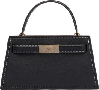 Tory Burch Femme, Sacs, Noir, Taille: ONE Size Sac cartable en cuir avec poign&eacute;e sur le dessus