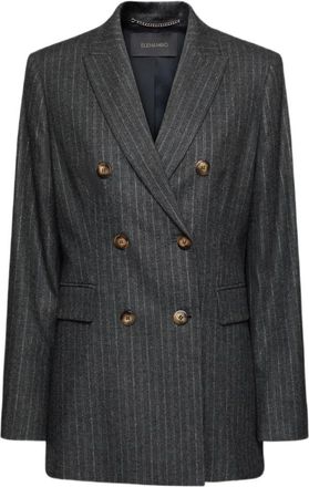 Elena Miro Damen, Jacken, Grau, LGr&ouml;&szlig;e