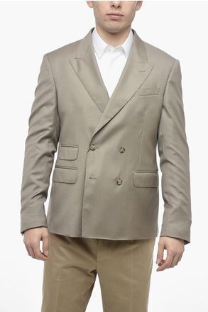 1989 STUDIO Wool Double Breasted Blazer with Peak Lapel size 54