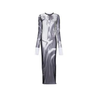 Jean Paul Gaultier Das Rauchende Damen Maxikleid - - Dresses - Damen - Schwarzk - S