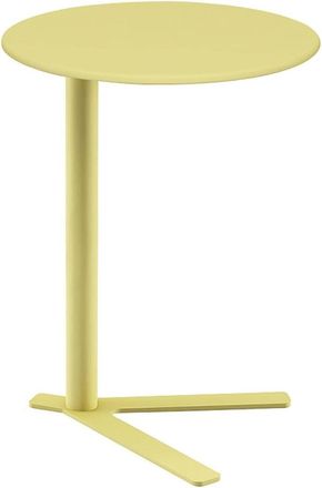 Generic C-förmiges Metall Moderner Seitentisch 48 cm Rund, Kohlenstoffstahl V-Shape-Basis-endtisch Für Sofa, Nachttisch Oder Snacktische, 56/69 cm Höhe(Size:4