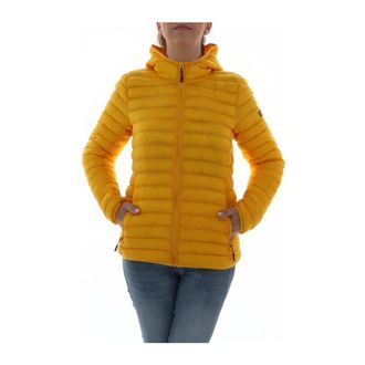 Ciesse Piumini Femme, Vestes, Jaune, Taille: 36 FR Veste Jaune &agrave; Capuche avec Fermeture &Eacute;clair et Poches Multiples