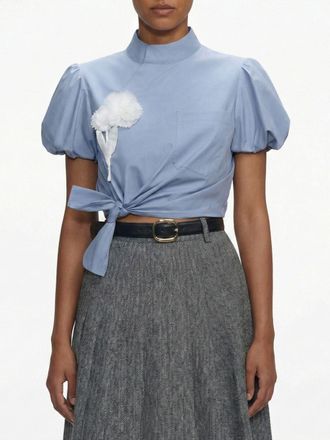 Self Portrait Top SELF-PORTRAIT Femme couleur Bleu