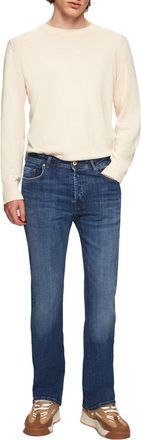 LTB Jeans Herren Tinman 400 - Bootcut Mid Rise Basic-5-Pocket Dark Wash Blau aus Baumwollgemisch - Größe W34L34