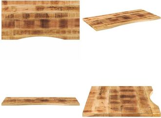 vidaXL Vidaxl - Dessus de bureau avec courbe 110x50x2,5 cm manguier massif brut