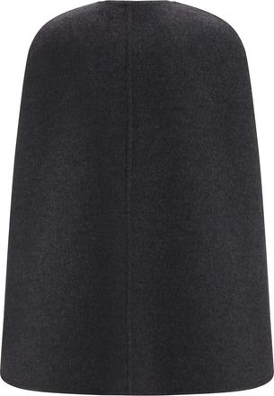 Gucci Wool-Silk Blend Cape - Gray