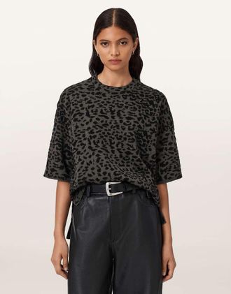 AllSaints Allsaints - Lenny - T-shirt - Marron kaki-Brown