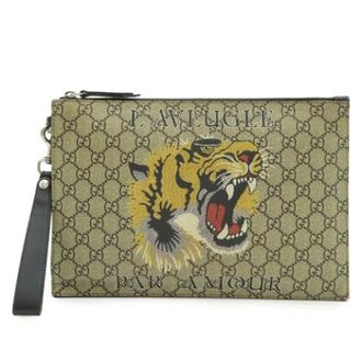 Gucci Pochette Pre-owned - Homme - Pre-owned - Beige - Taille: ONE Size