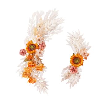 Generic K&uuml;nstliche Blumensturzgirlanden aus Seidentuch, Weinrote Farbe, Lebensechtes Aussehen, Wunderbares Geschenk f&uuml;r die Hochzeitszeremonie, Vielseitiges D