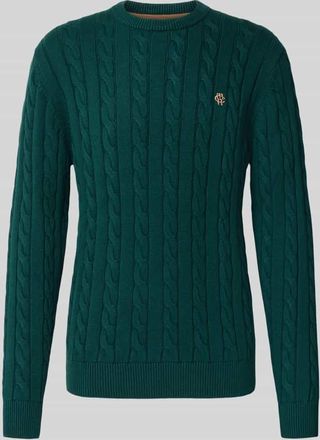 Mc Neal Slim Fit Strickpullover aus reiner Baumwolle