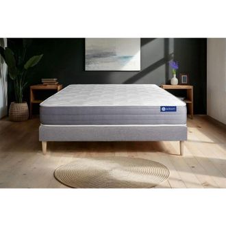 Actisom Actilatex dream matratze 140x190cm + Bettgestell mit lattenrost - Dicke : 22cm - Latex und Memory-schaum - H3