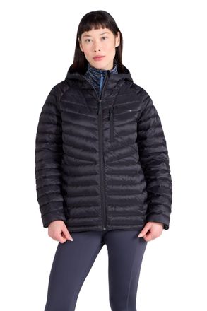 Mountain Warehouse Skyline hydrophobe Damen-Daunenjacke - Wasserabweisende Winterjacke, isolierte Pufferjacke, verstellbar - f&uuml;r Winter, Reisen & t&auml;glichen Gebrauch Schw