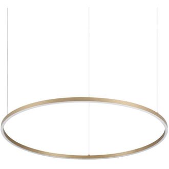 Ideal Lux Ideal Lux ORACLE SLIM Suspension LED ronde int&eacute;gr&eacute;e 90 cm, 3000 K, laiton, 5650 lm, non dimmable